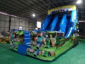 Custom Minecraft Inflatable Slide - Xy-inflatable.com